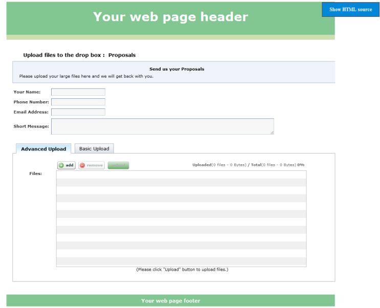 Host A File Upload Form On Your Website Virtual Drive Blog